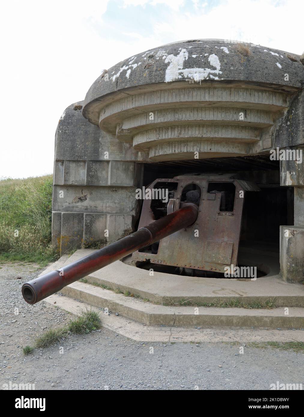 Longues-sur-Mer battery, L, France - August 21, 2022: Gun Battery of ...