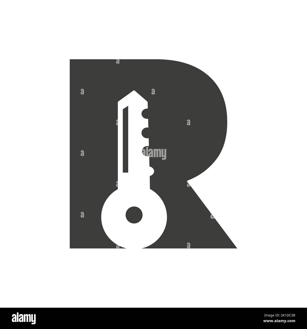 Letter R Key Logo Combine With House Locker Key For Real Estate and ...