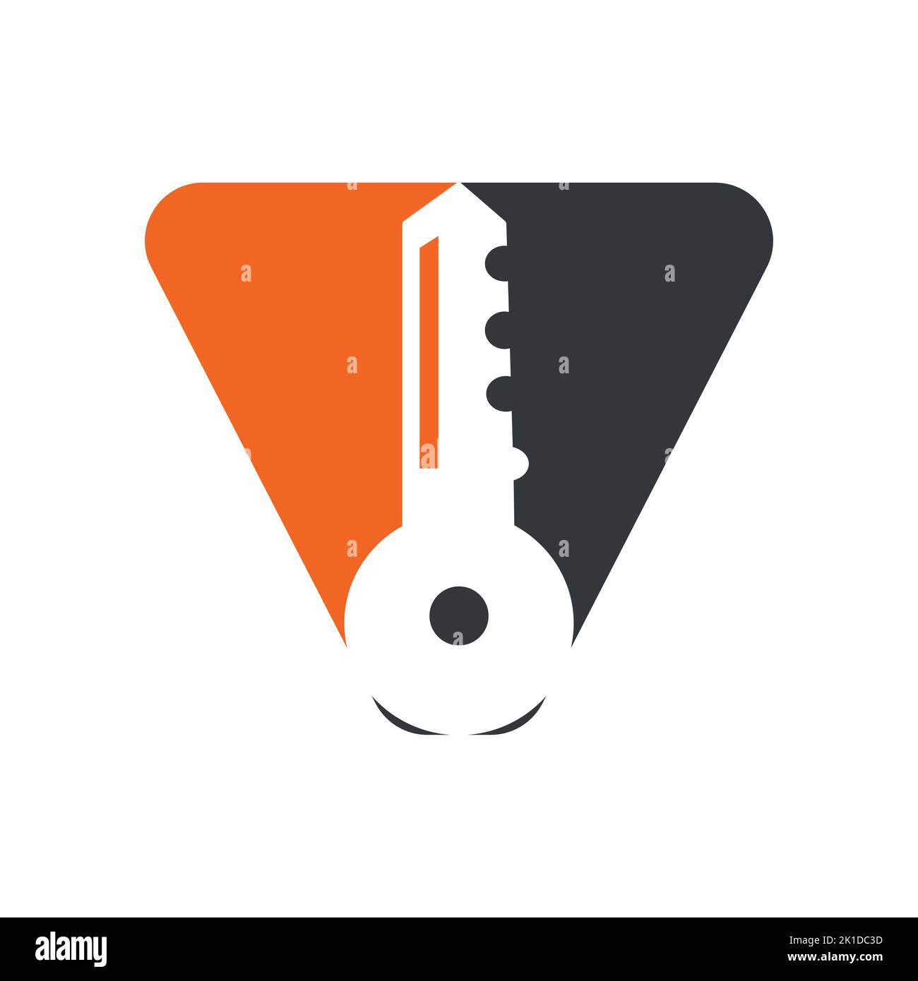 Letter V Key Logo Combine With House Locker Key For Real Estate and ...