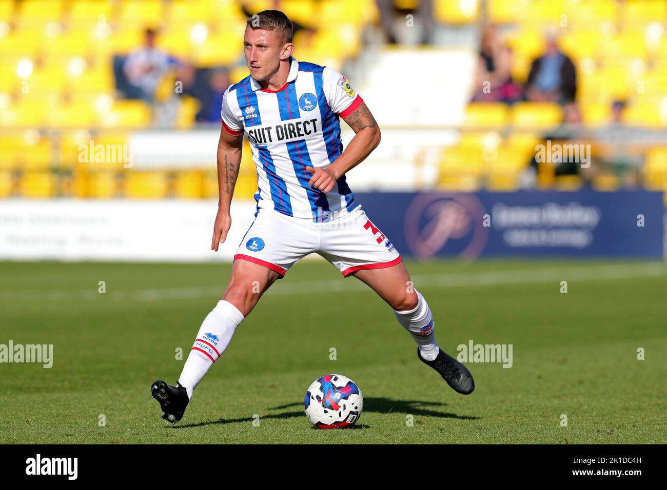 Hartlepool Defender David Ferguson during the Sky Bet League 2 match ...