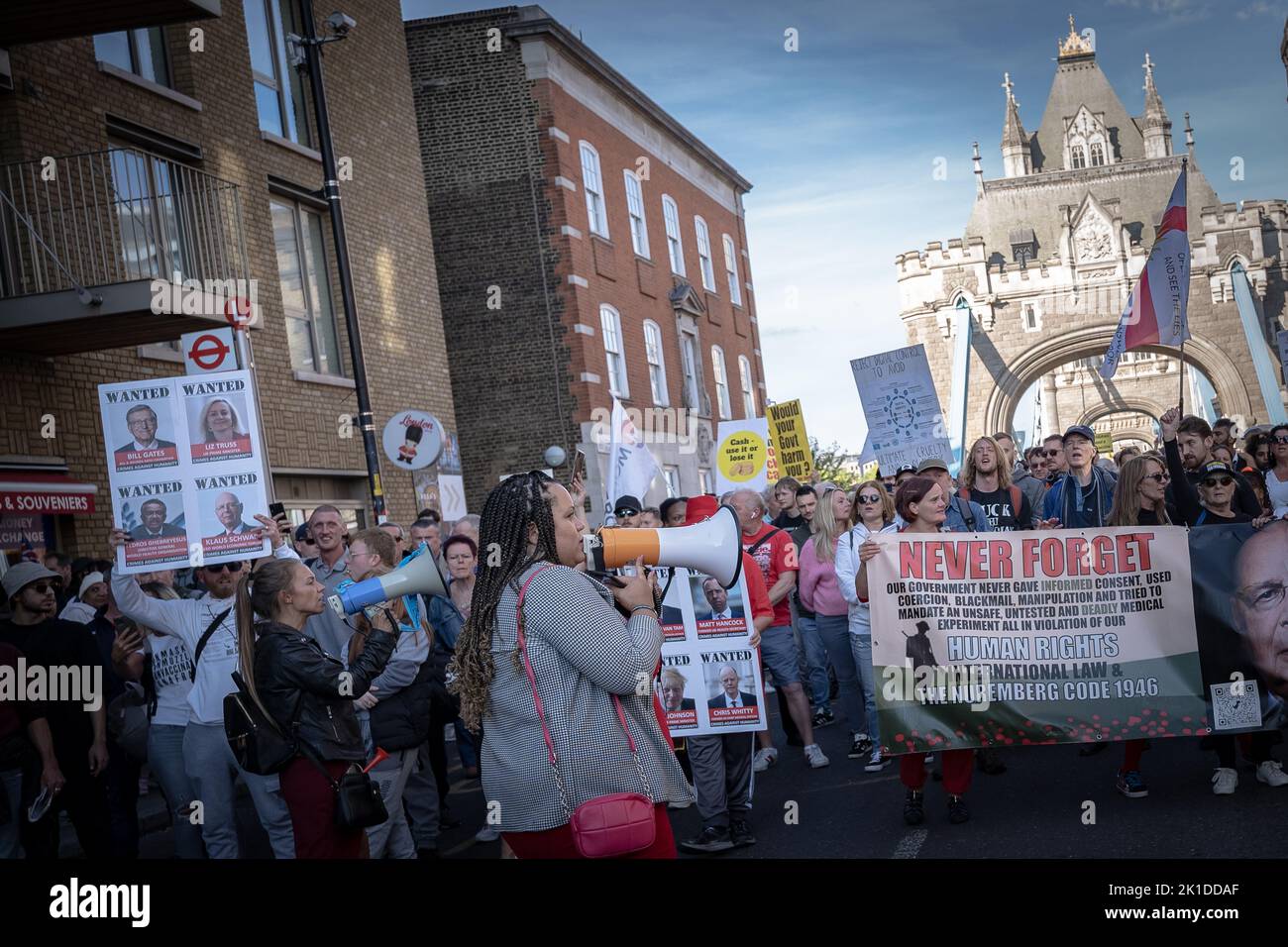London, UK. 17th September 2022. Anti-Government Freedom ‘Resistance ...