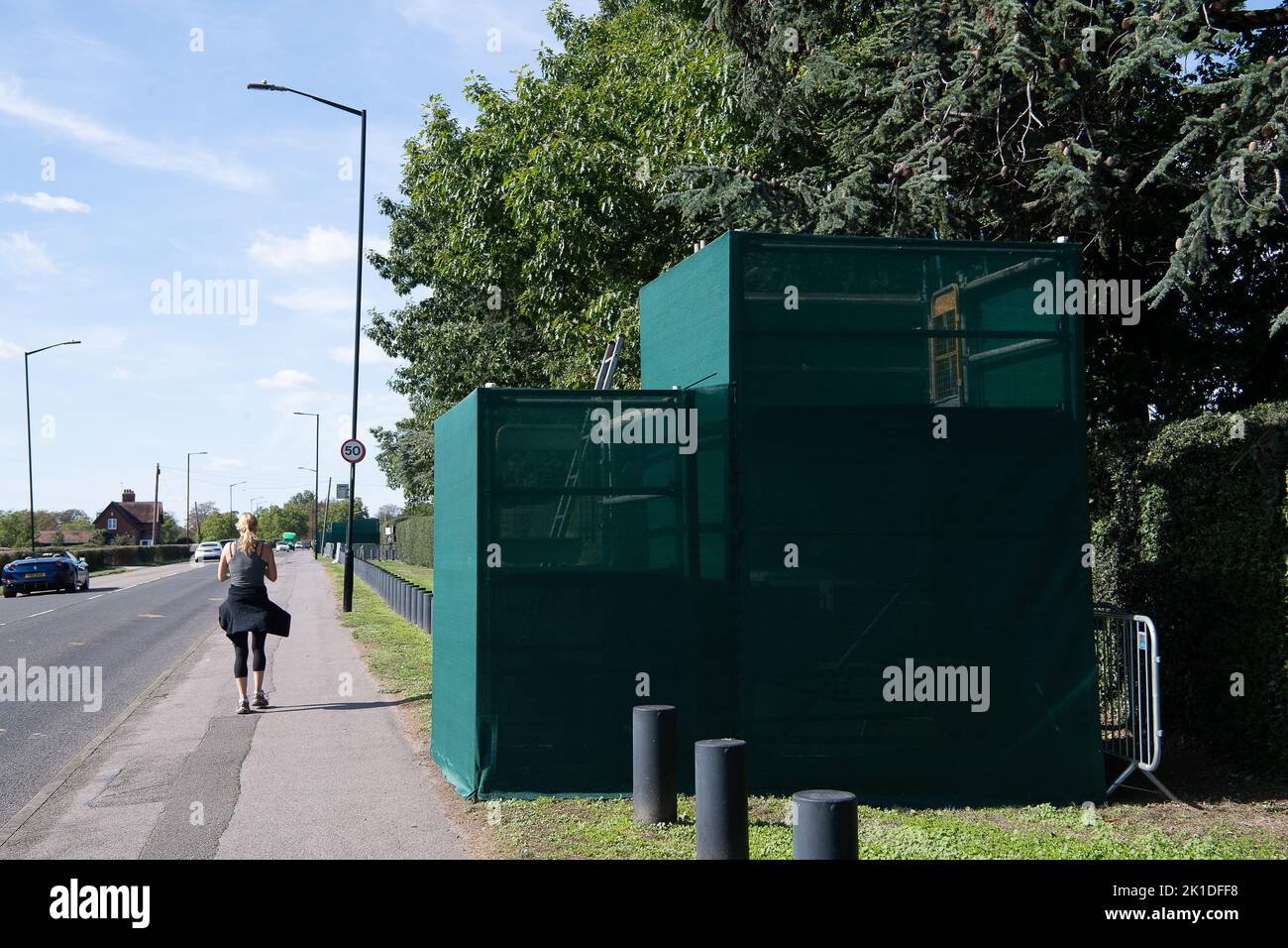 Windsor, Berkshire, UK. 17th September, 2022. A media platform near ...