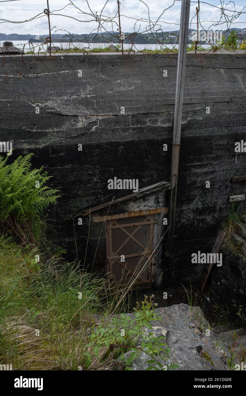 Bergen, Norway - June 14, 2022: Tellevik coastal fort is a German ...