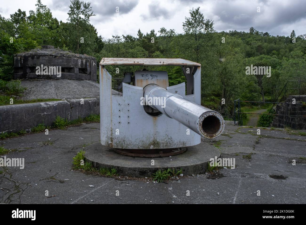 Bergen, Norway - June 15, 2022: Kvarven coastal fort is a German ...