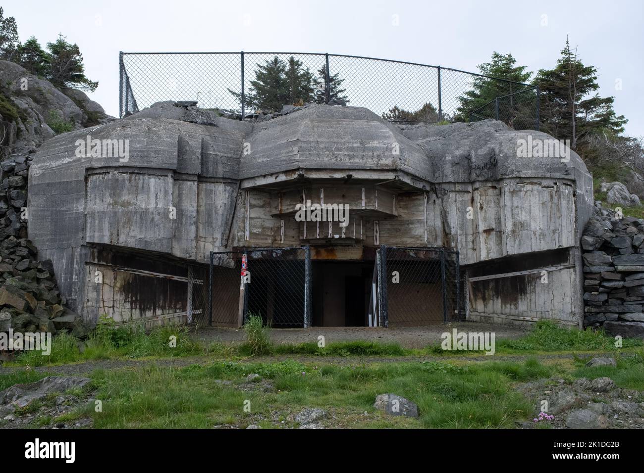 Herdla, Norway - June 16, 2022: Herdla Fort was built by the Germana ...