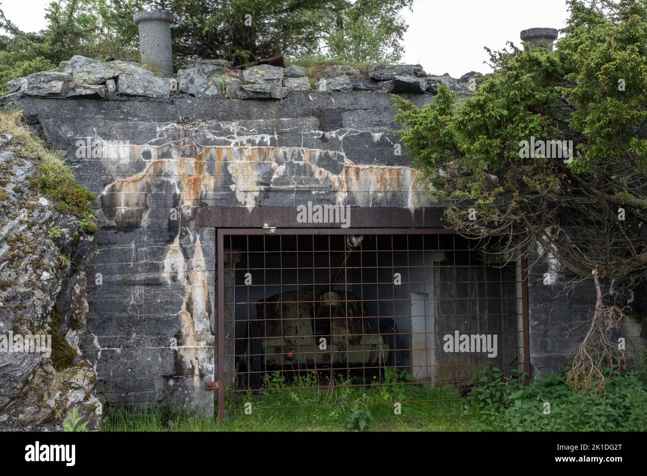 Fjell, Norway - June 15, 2022: Fjell Fortress was built by the German ...