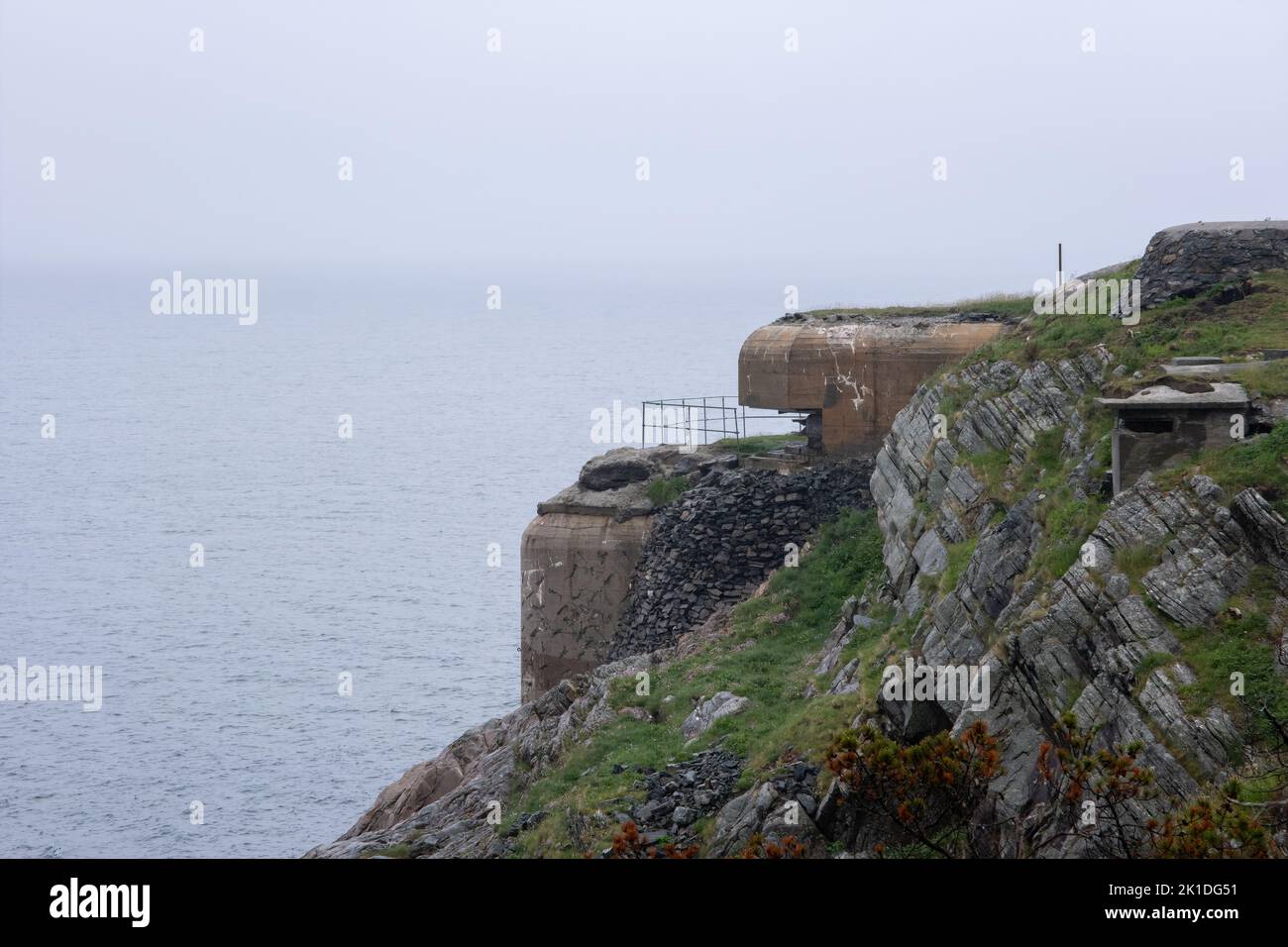 Herdla, Norway - June 16, 2022: Herdla Fort was built by the Germana ...