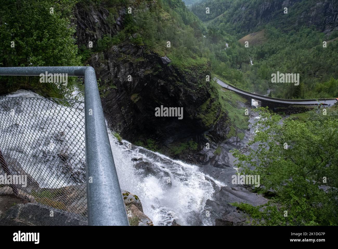 Wonderful landscapes in Norway. Hordaland. Beautiful scenery of ...