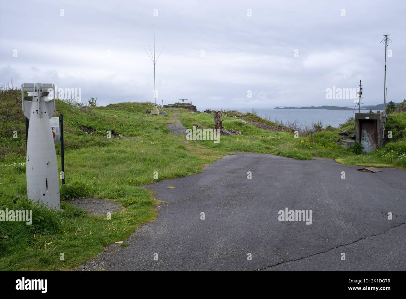 Herdla, Norway - June 16, 2022: Herdla Fort was built by the Germana ...