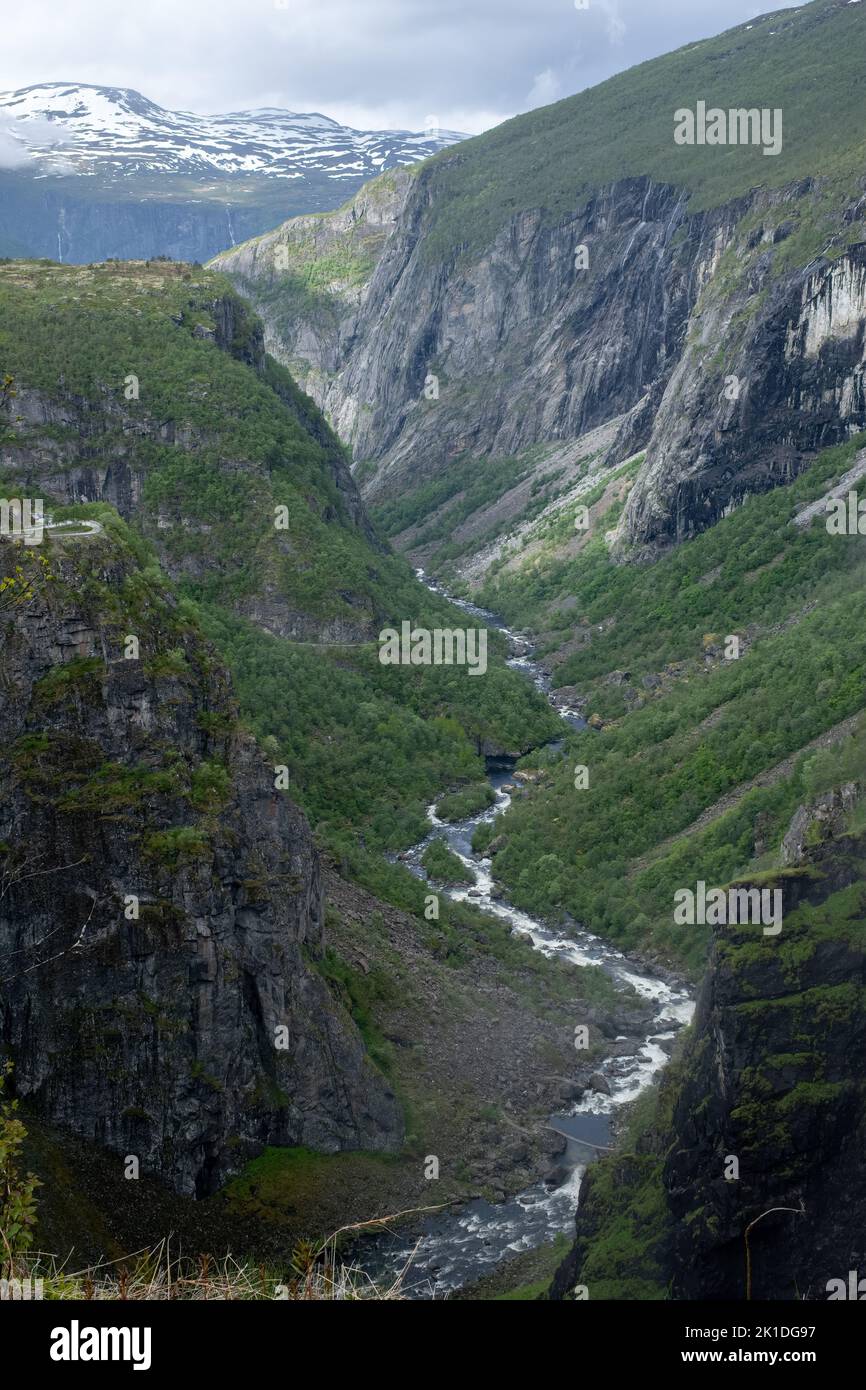 Wonderful landscapes in Norway. Vestland. Beautiful scenery of ...