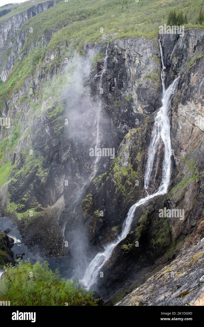 Wonderful landscapes in Norway. Vestland. Beautiful scenery of ...