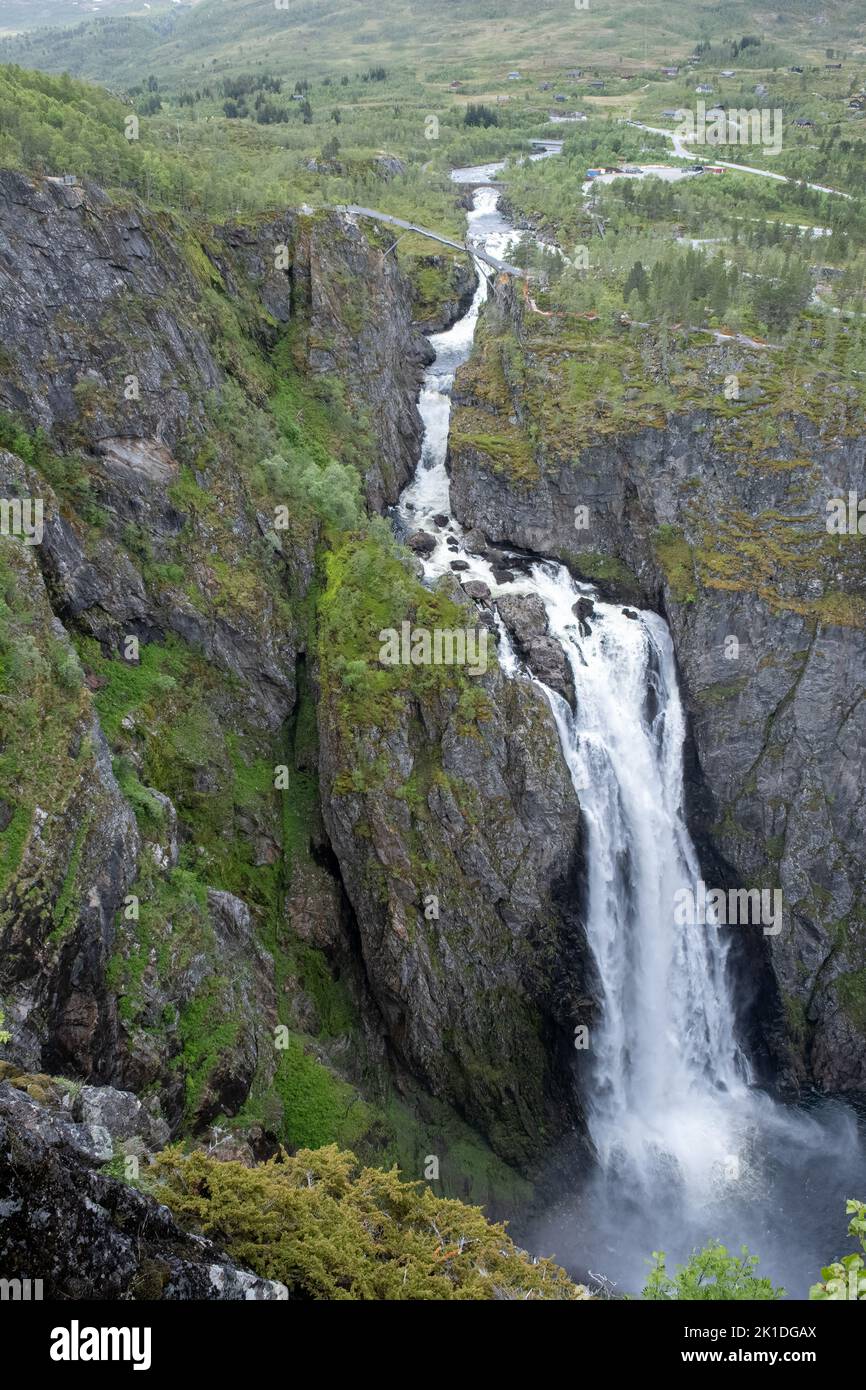 Wonderful landscapes in Norway. Vestland. Beautiful scenery of ...