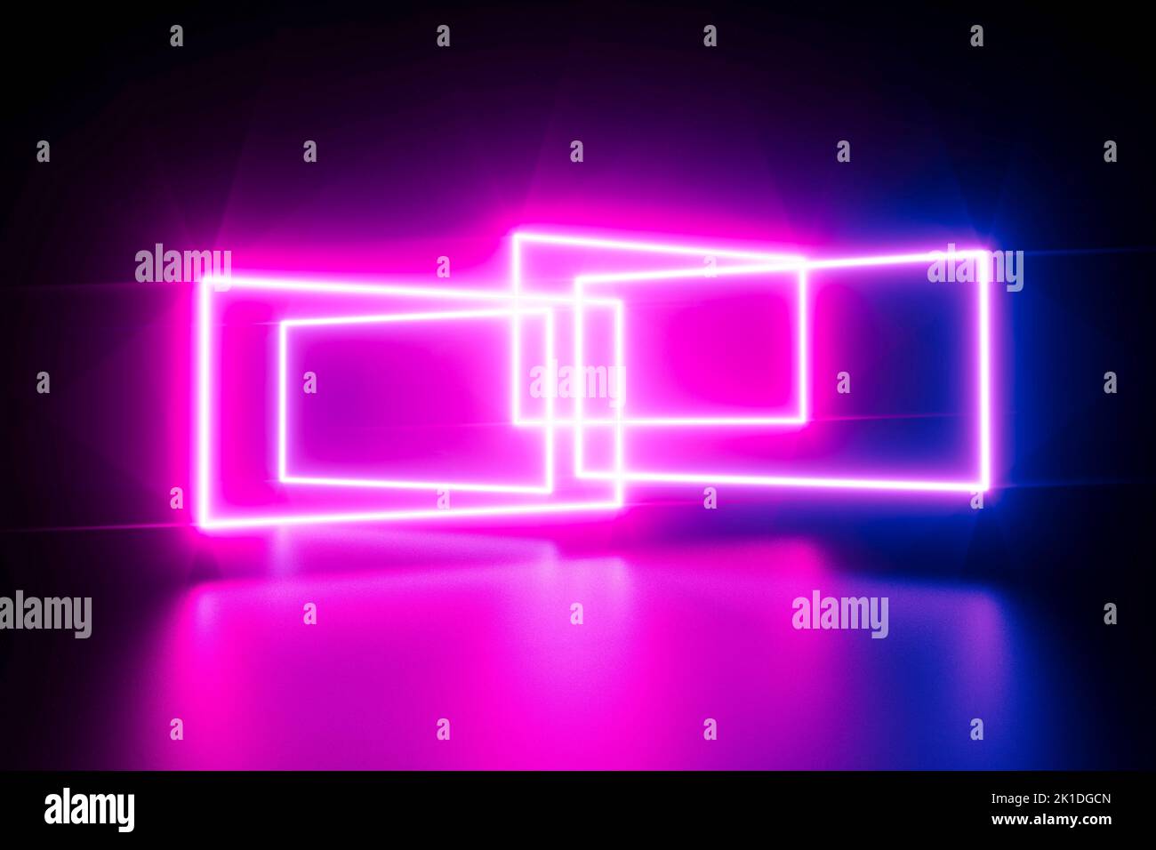 Neon Lighting, Abstract, Technology, Futuristic, Stereoscopic Image ...