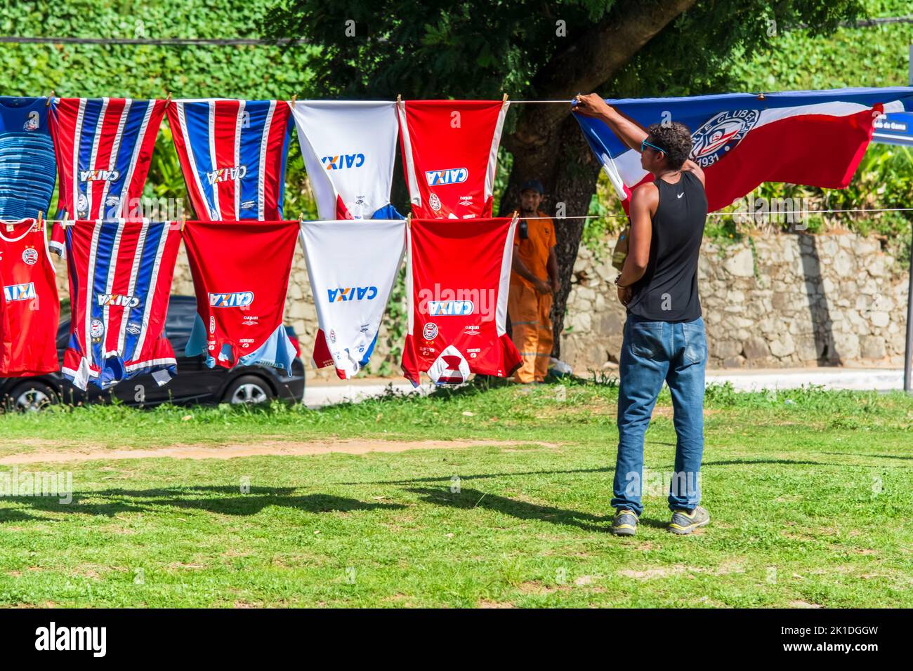 Blue white flag football club supporters hi-res stock photography and ...