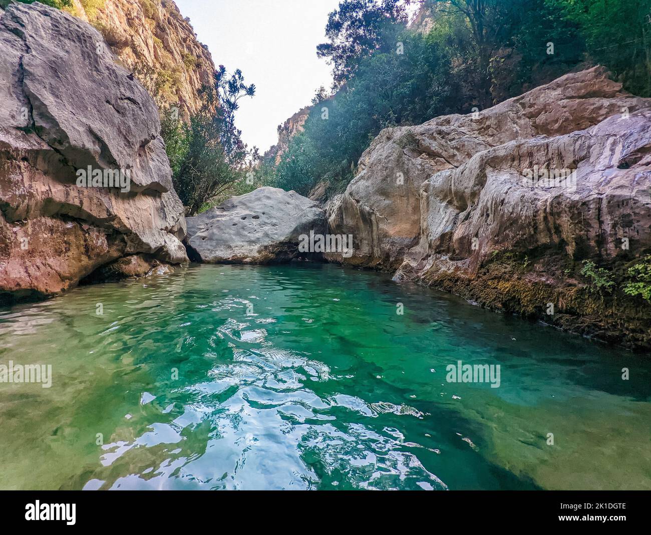 Waterfalls Les Fonts d`Algar near Benidorm, Spain Stock Photo - Alamy