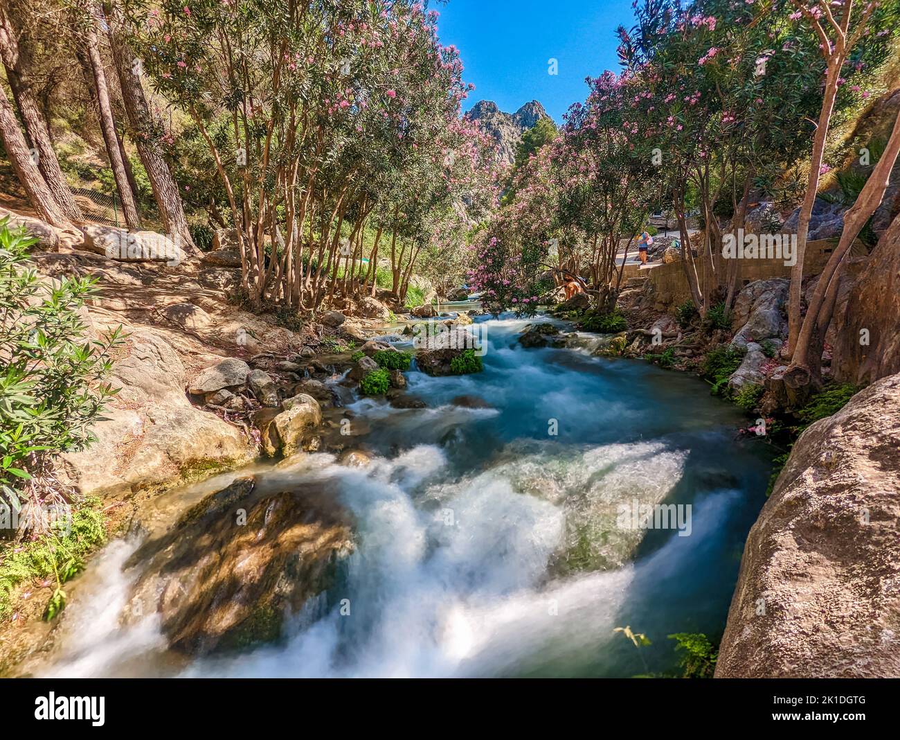Waterfalls Les Fonts d`Algar near Benidorm, Spain Stock Photo - Alamy