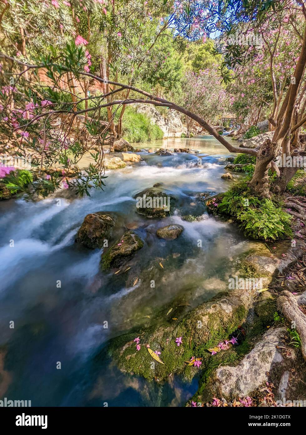 Waterfalls Les Fonts d`Algar near Benidorm, Spain Stock Photo - Alamy