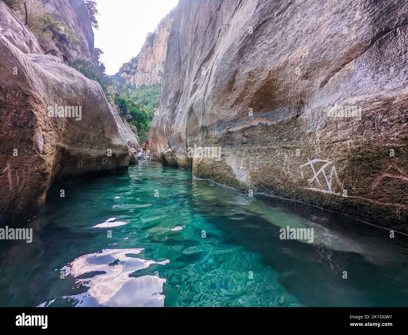 Waterfalls Les Fonts d`Algar near Benidorm, Spain Stock Photo - Alamy