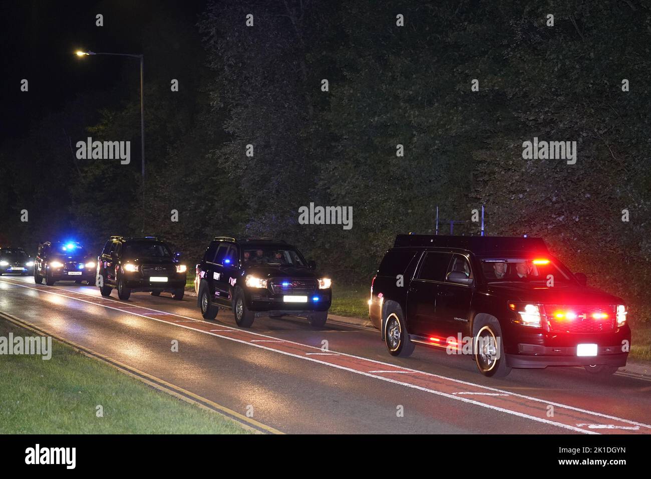 President Joe Biden and first lady Jill Biden leave London Stansted ...