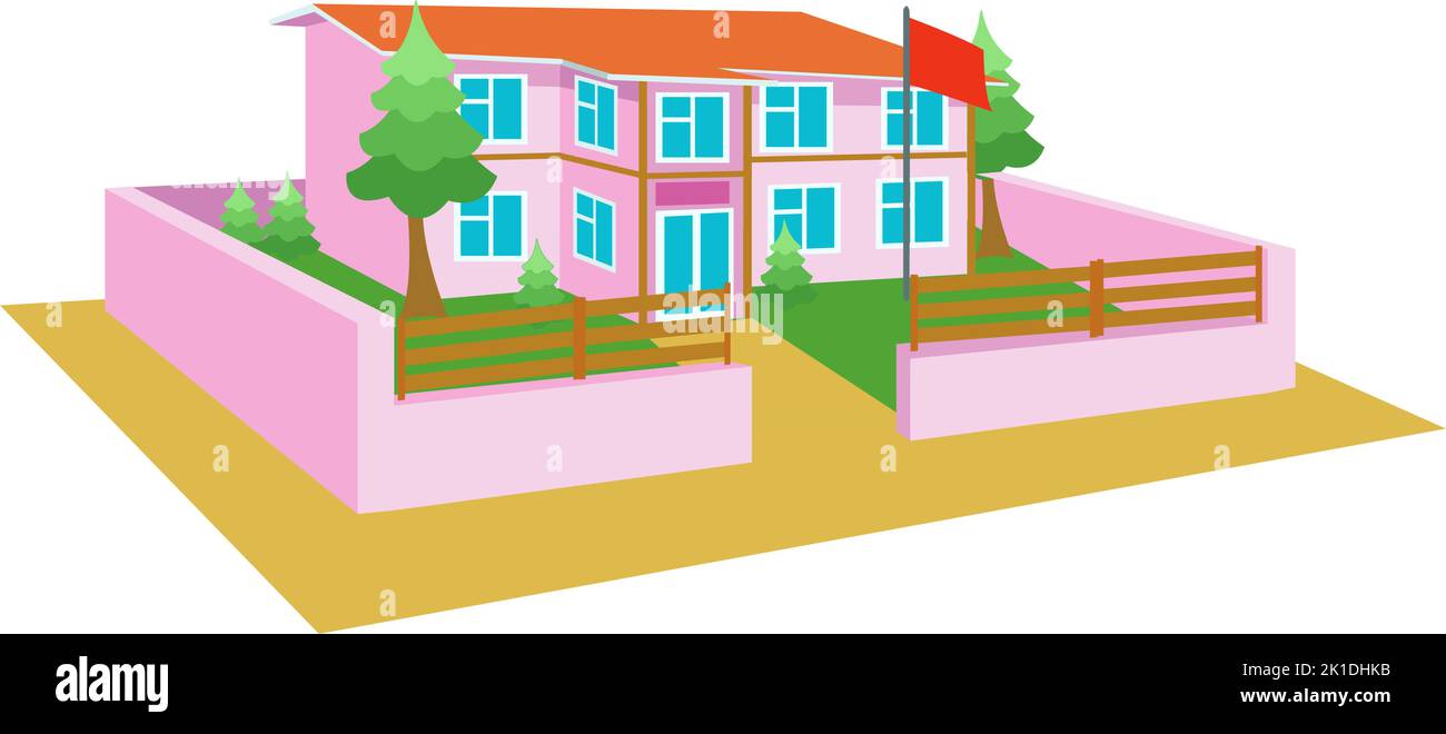 Kindergarten concept icon preschool Stock Vector Images - Alamy