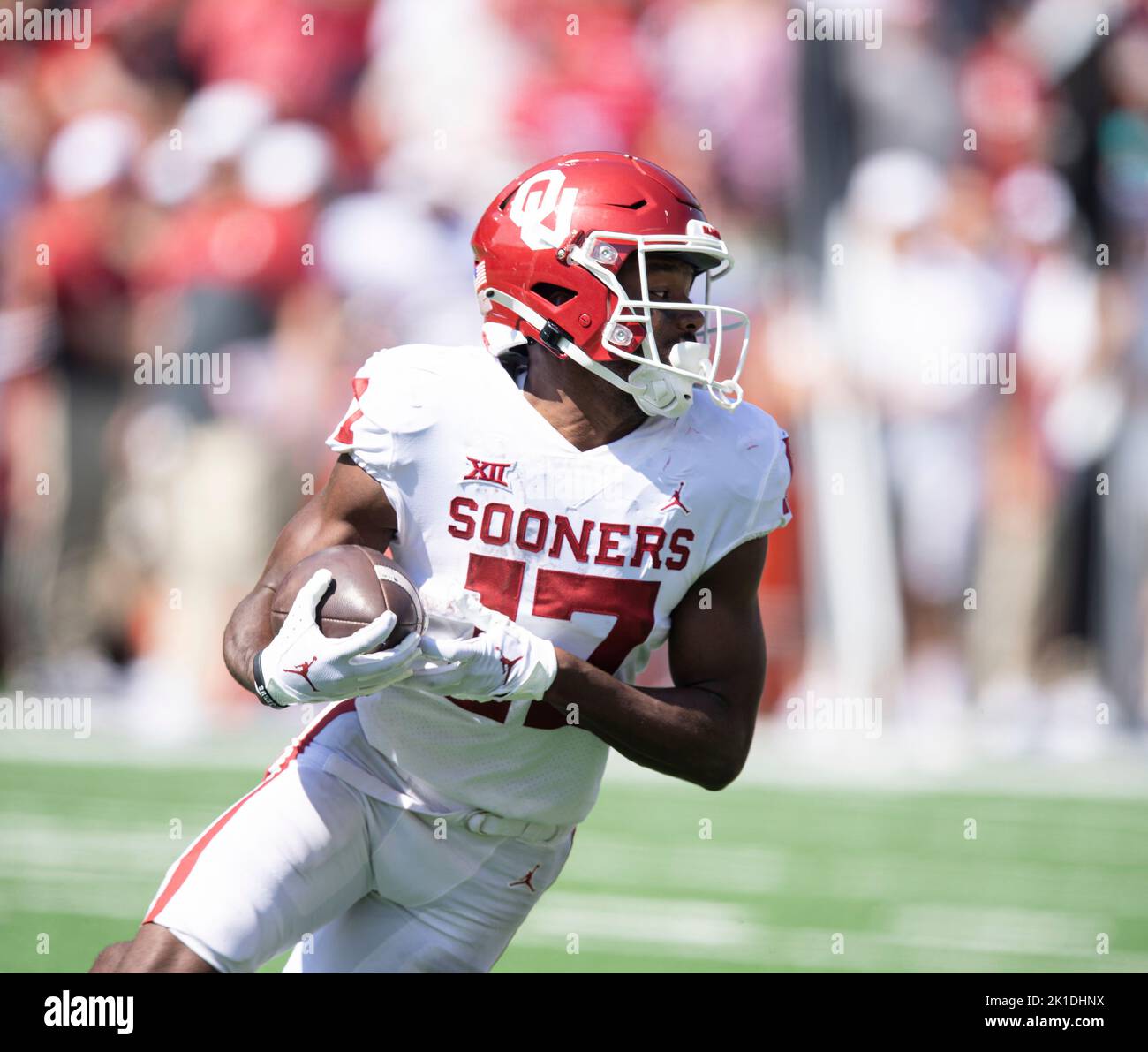 Lincoln, Nebraska, USA. 17th Sep, 2022. Oklahoma player #17 MARVIN MIMS ...