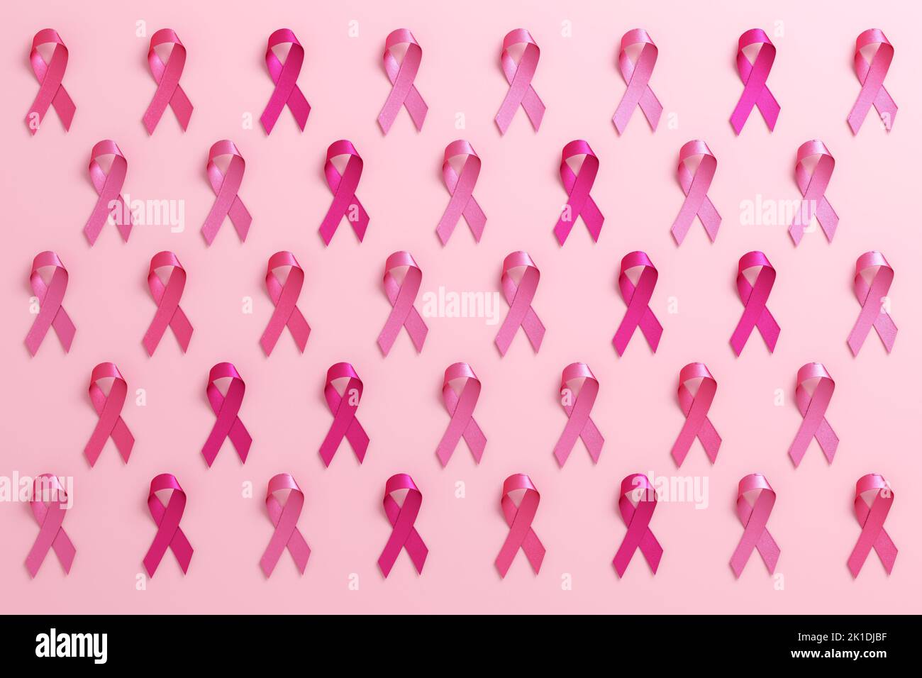 Pattern of pink ribbons for a Breast Cancer Awareness Month and World ...