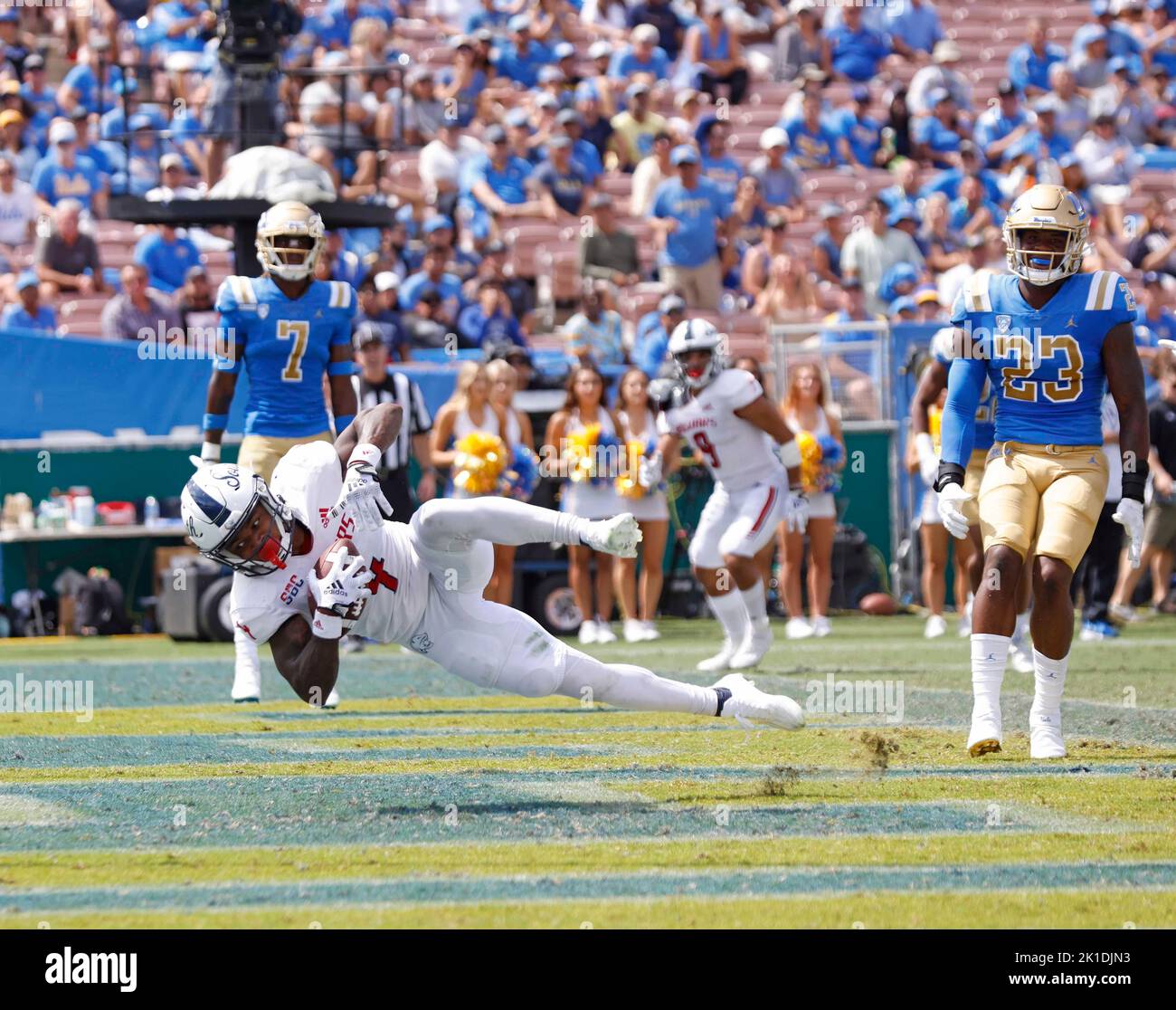 Pasadena, California, USA. 17th Sep, 2022. South Alabama Jaguars wide receiver Caullin Lacy #4 ...