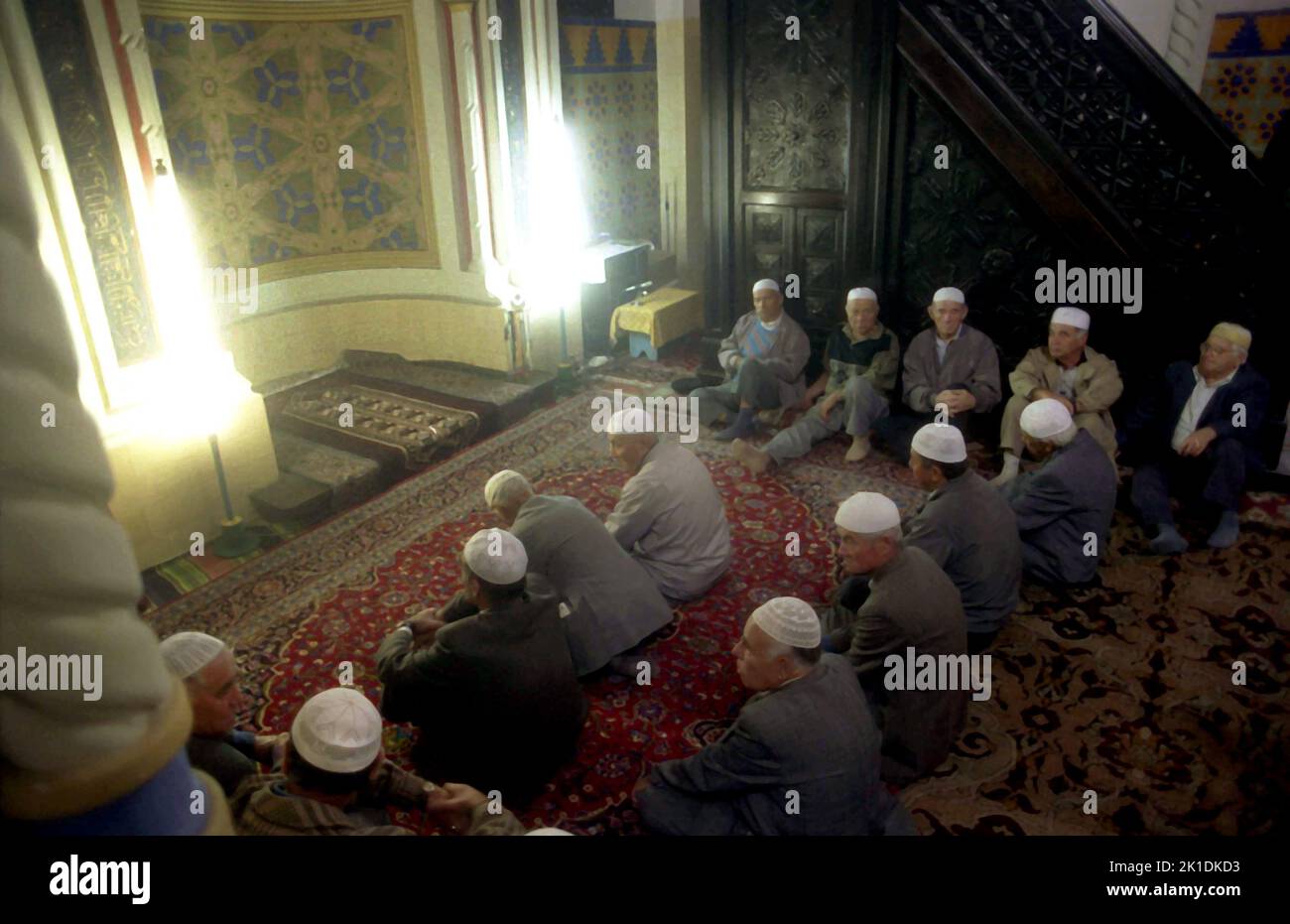 Grand Mosque of Constanța, Romania, approx. 2002. Islam believers ...