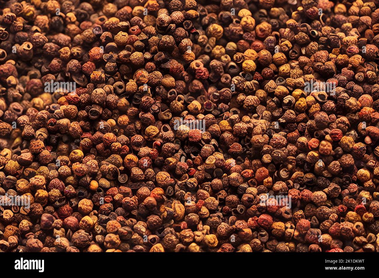 A top view of brown peppercorn texture Stock Photo - Alamy