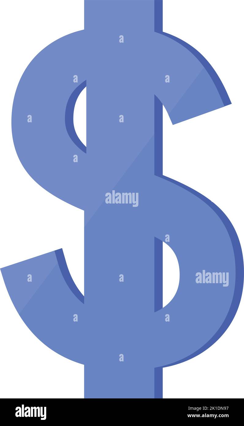 blue dollar symbol Stock Vector Image & Art - Alamy