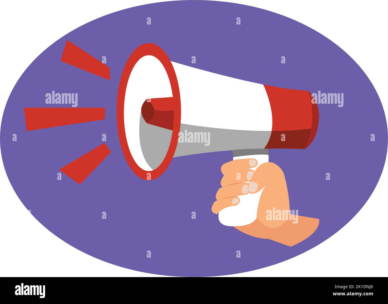 Hand holding loudspeaker speech Stock Vector Images - Alamy