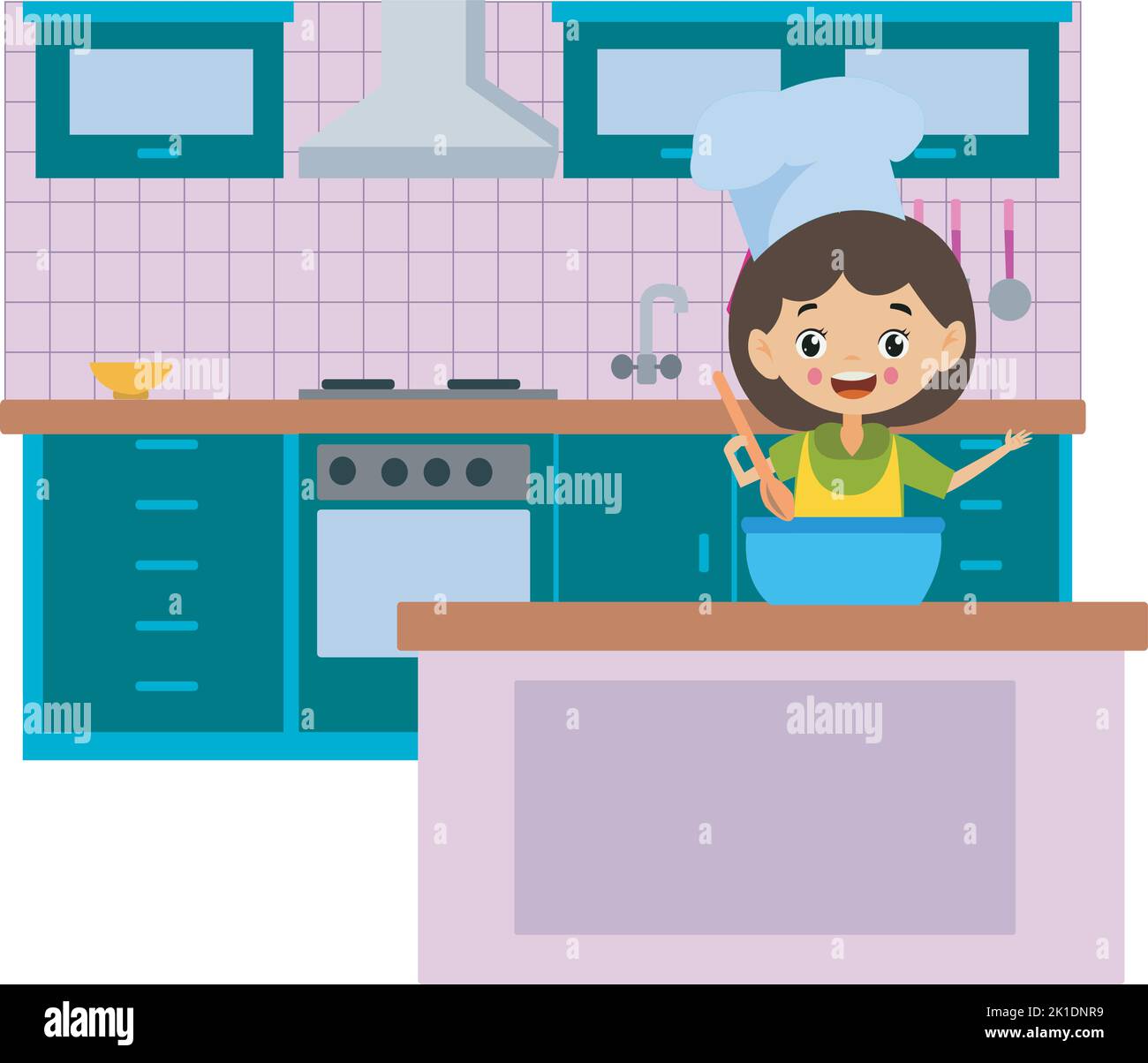 cute girl cooking great food in the kitchen Stock Vector Image & Art ... cute girl cooking great food in the kitchen Stock Vector Image & Art ...