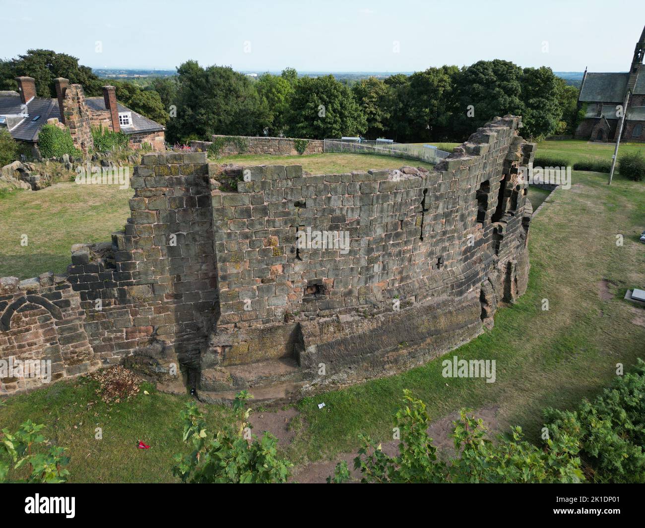 A scenic view of Halton Castle at the top of Halton Hill Stock Photo ...