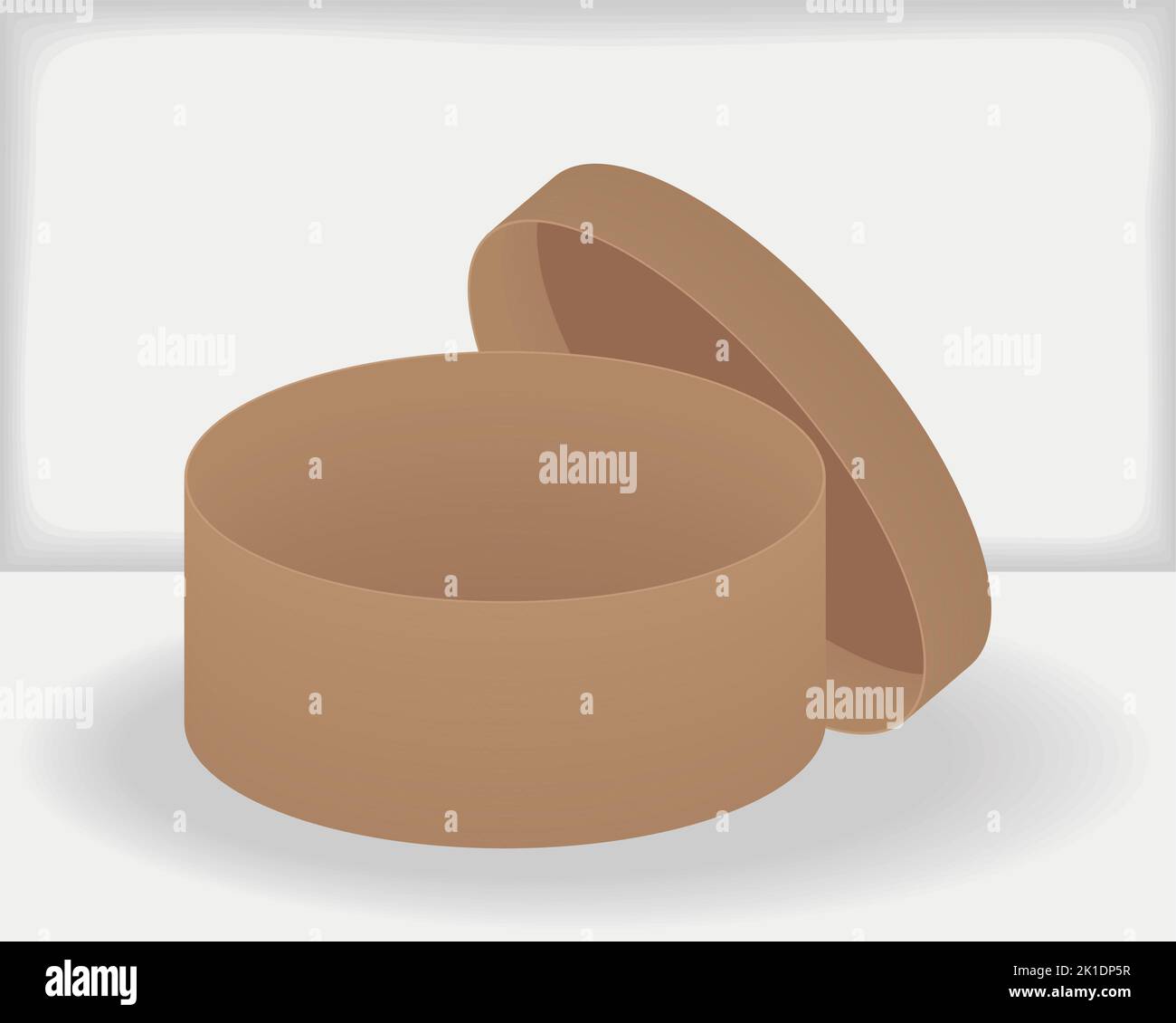 circular box carton mockup Stock Vector Image & Art - Alamy