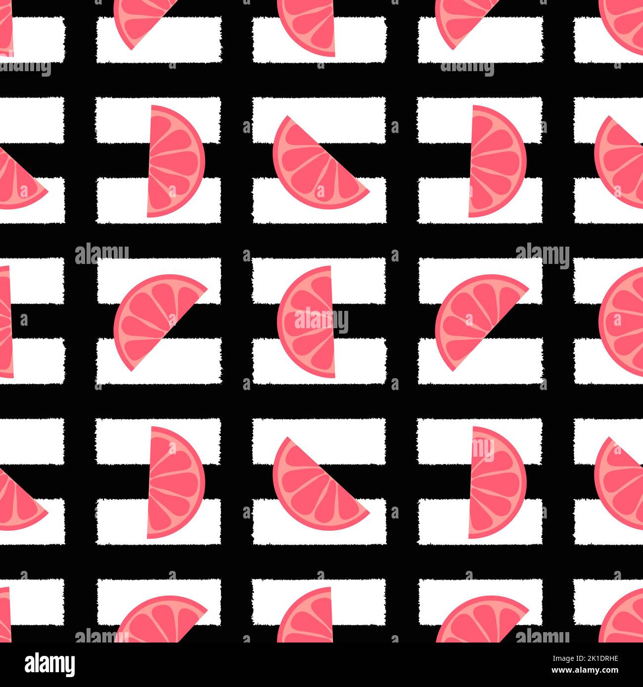 Summer fruit citrus stripes seamless lemon pattern for wrapping paper ...