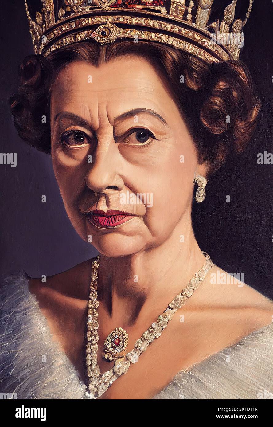 Queen elizabeth crown illustration hi-res stock photography and images ...