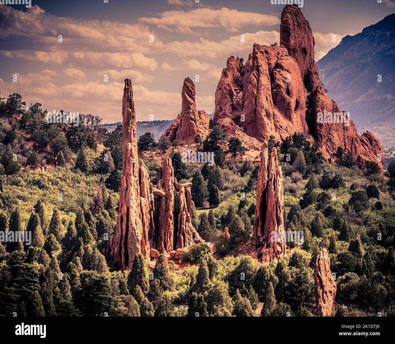 Red sandstone towers hi-res stock photography and images - Alamy