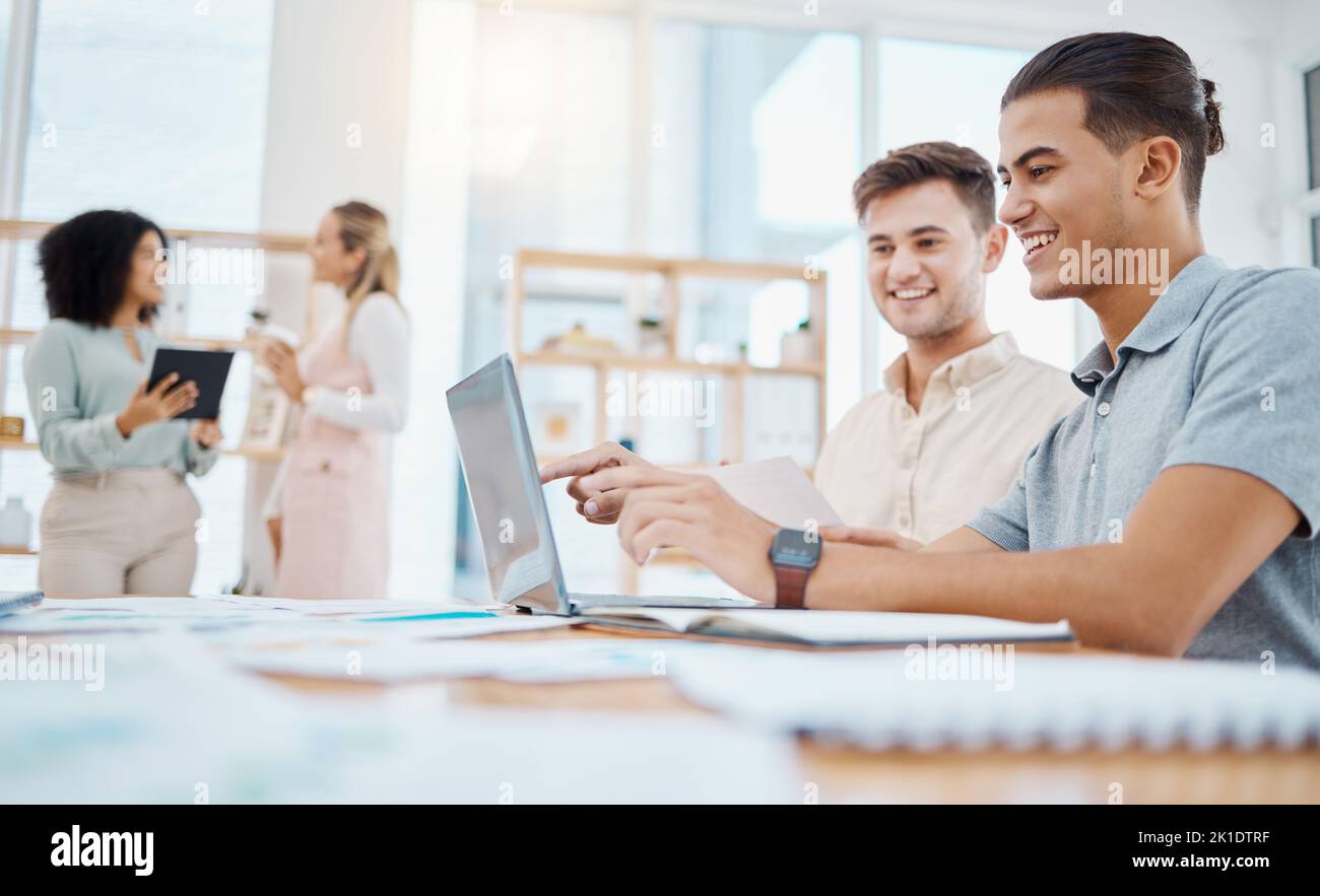 Vision, collaboration and teamwork with business, partner working on ...