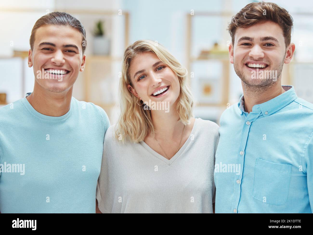 Happy, collaboration and teamwork for business people in support of ...