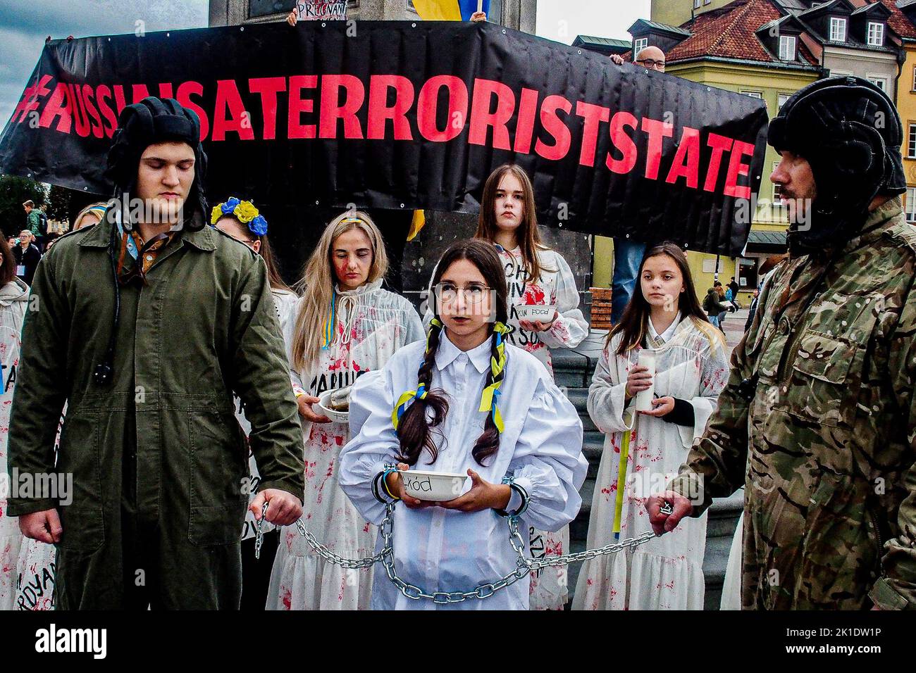 New York, New York, USA. 17th Sep, 2022. A protest for Ukrainian Medic ...