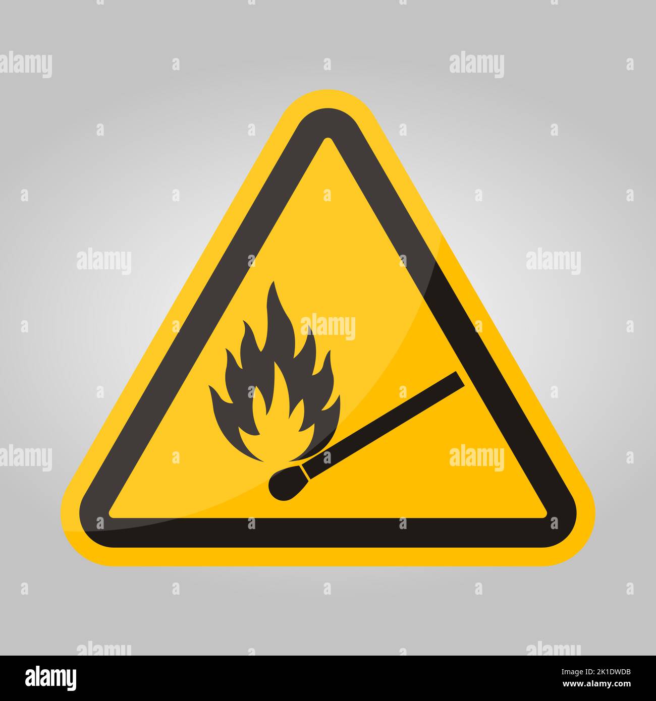 No Fire, No Matches or Open Flame Sign Stock Vector Image & Art - Alamy