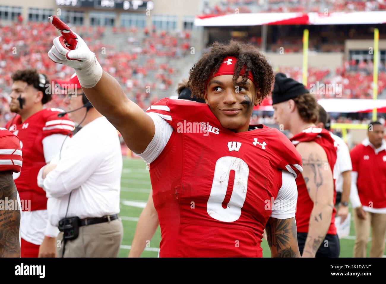 Madison, WI, USA. 17th Sep, 2022. Wisconsin Badgers running back ...