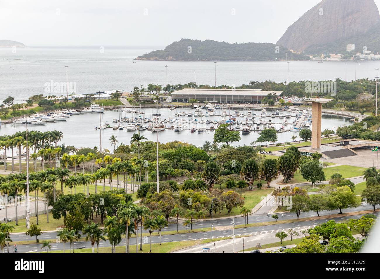 View of the marina da gloria in downtown Rio de Janeiro Brazil Stock ...