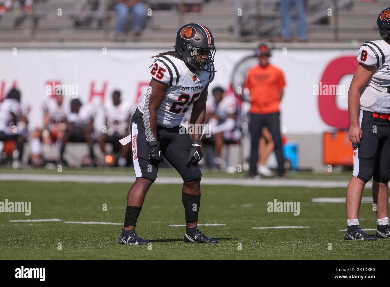 September 17, 2022: East Central University Tigers Jawan King waits for ...