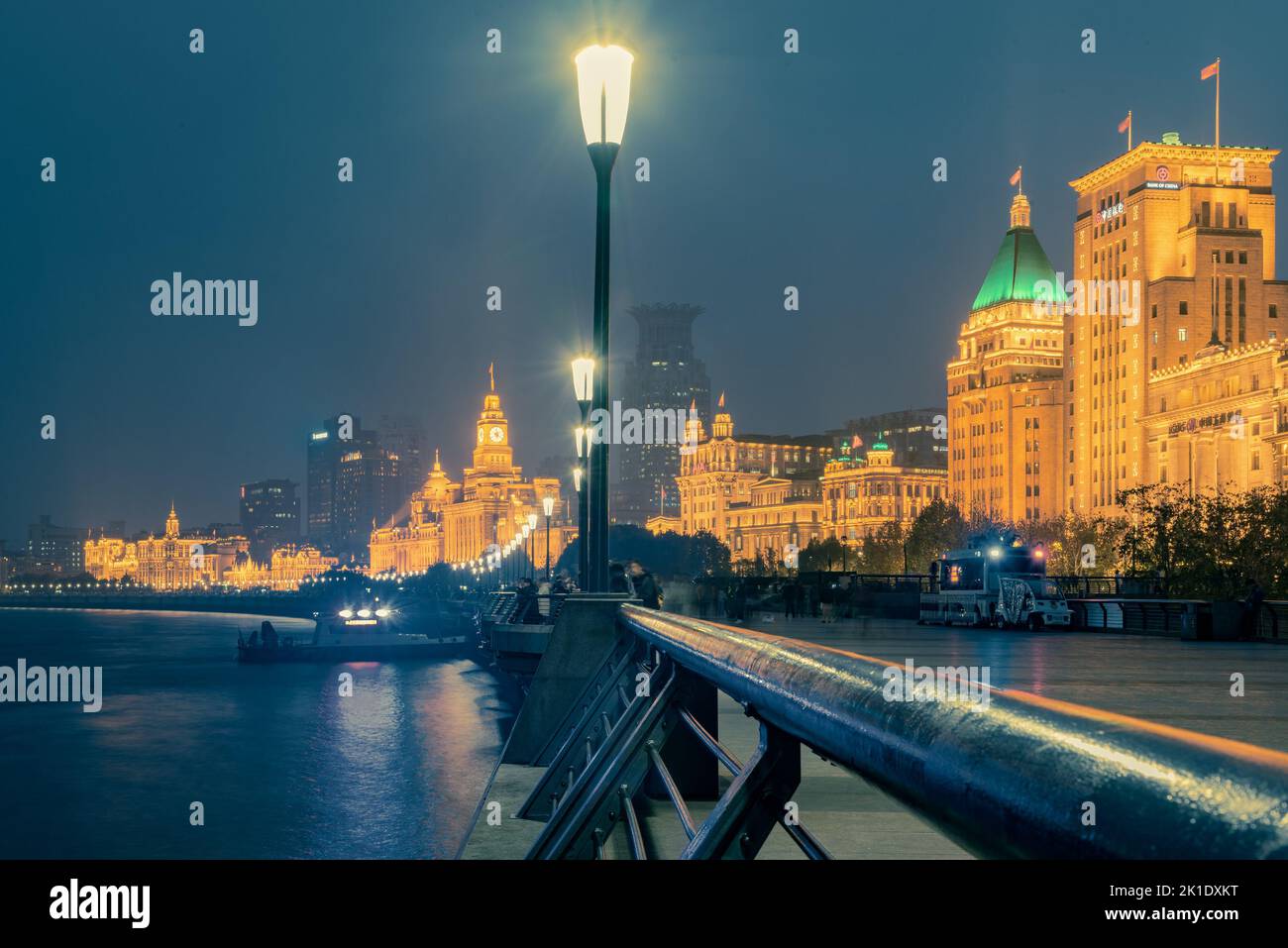 Night View of the Bund in Shanghai, China Stock Photo - Alamy