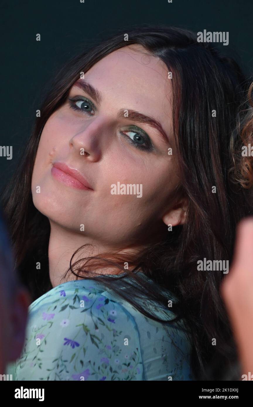 Andreja Pejic arrives at the premiere of Dalíland during the 2022 ...