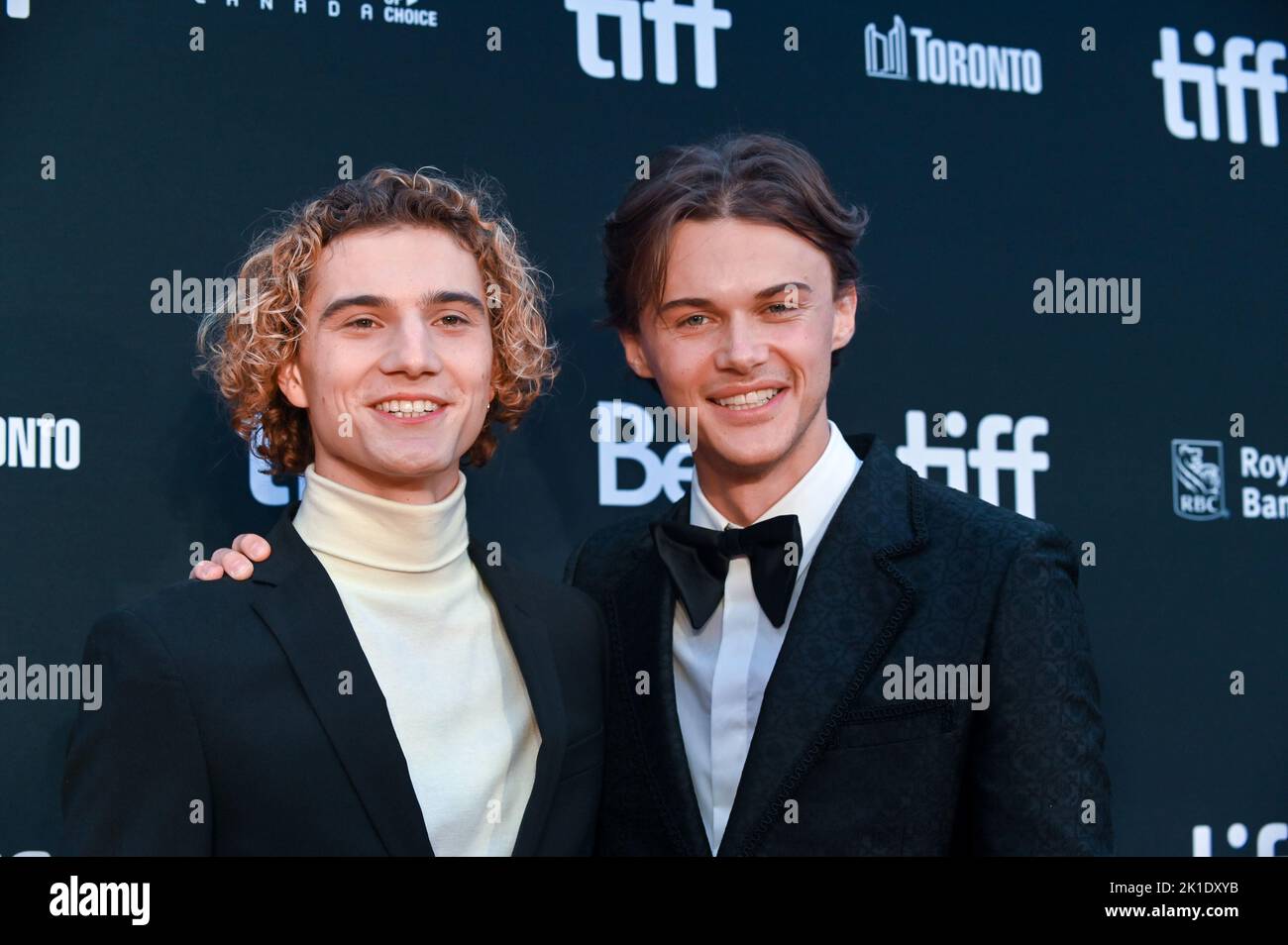 Zachary Nachbar-Seckel and Christopher Briney arrive at the premiere of ...