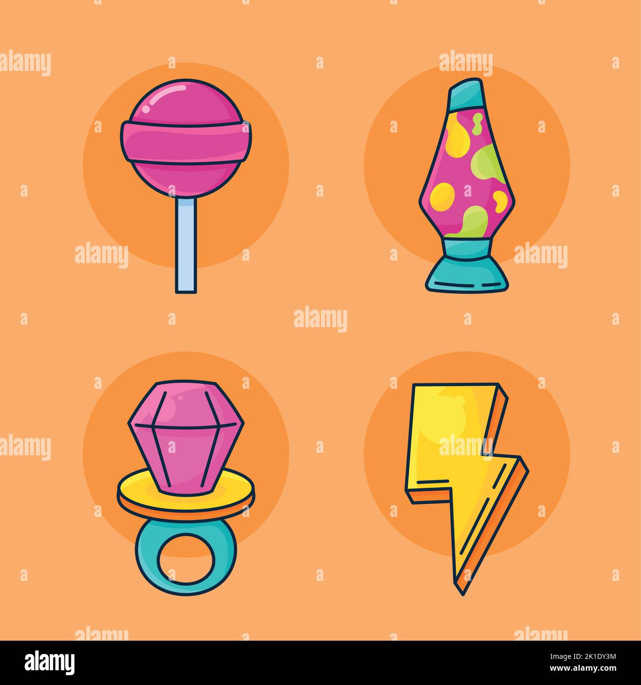 1990s fashion icons Stock Vector Images - Alamy