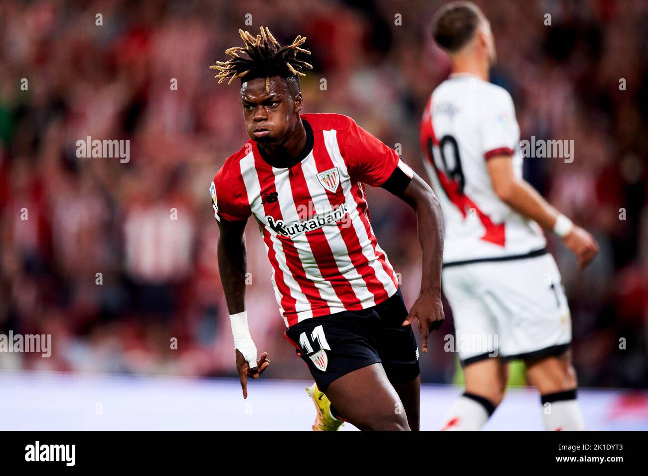 Nico Williams of Athletic Club celebrates after scoring goal during the ...