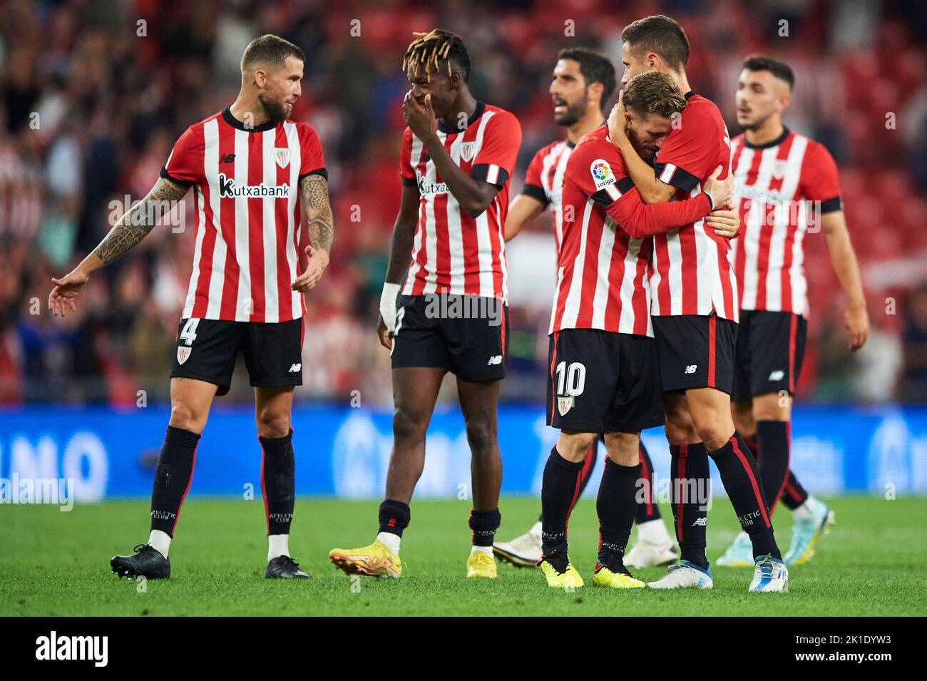 Athletic Club players celebrating goal during the La Liga match between ...